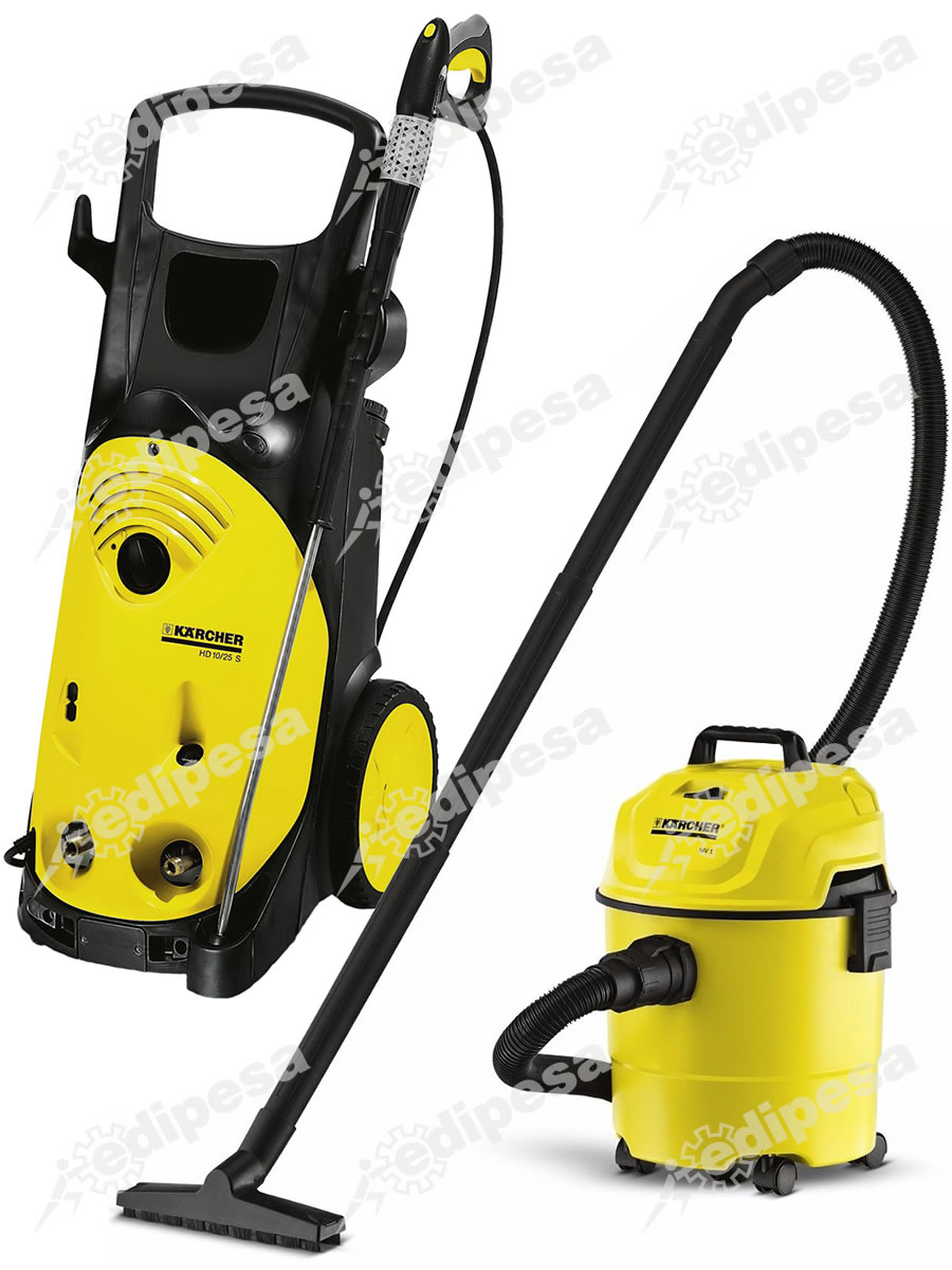 EQUIPOS DE LIMPIEZA INDUSTRIAL : Hidrolavadora KARCHER HD10/25S 3625PSI + filtro + Aspiradora ...